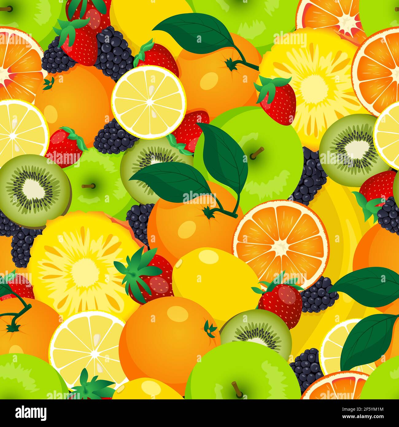 seamless fruits pattern Stock Vector Image & Art - Alamy