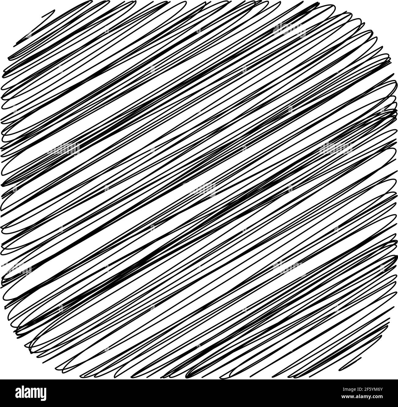 Rounded square with sketchy, scribble, doodle effect texture — Stock ...