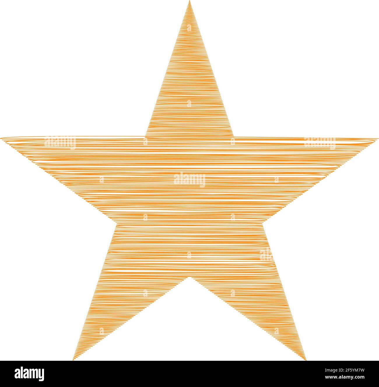 Star wiith scribble, sketchy, doodle effect pattern — Stock vector ...