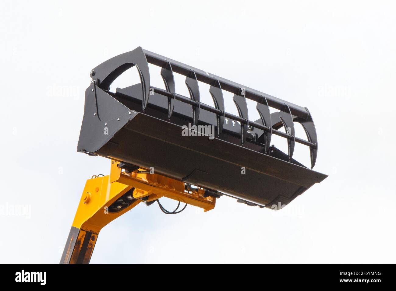 Loader machine using in agriculture for transport bales of straw ...