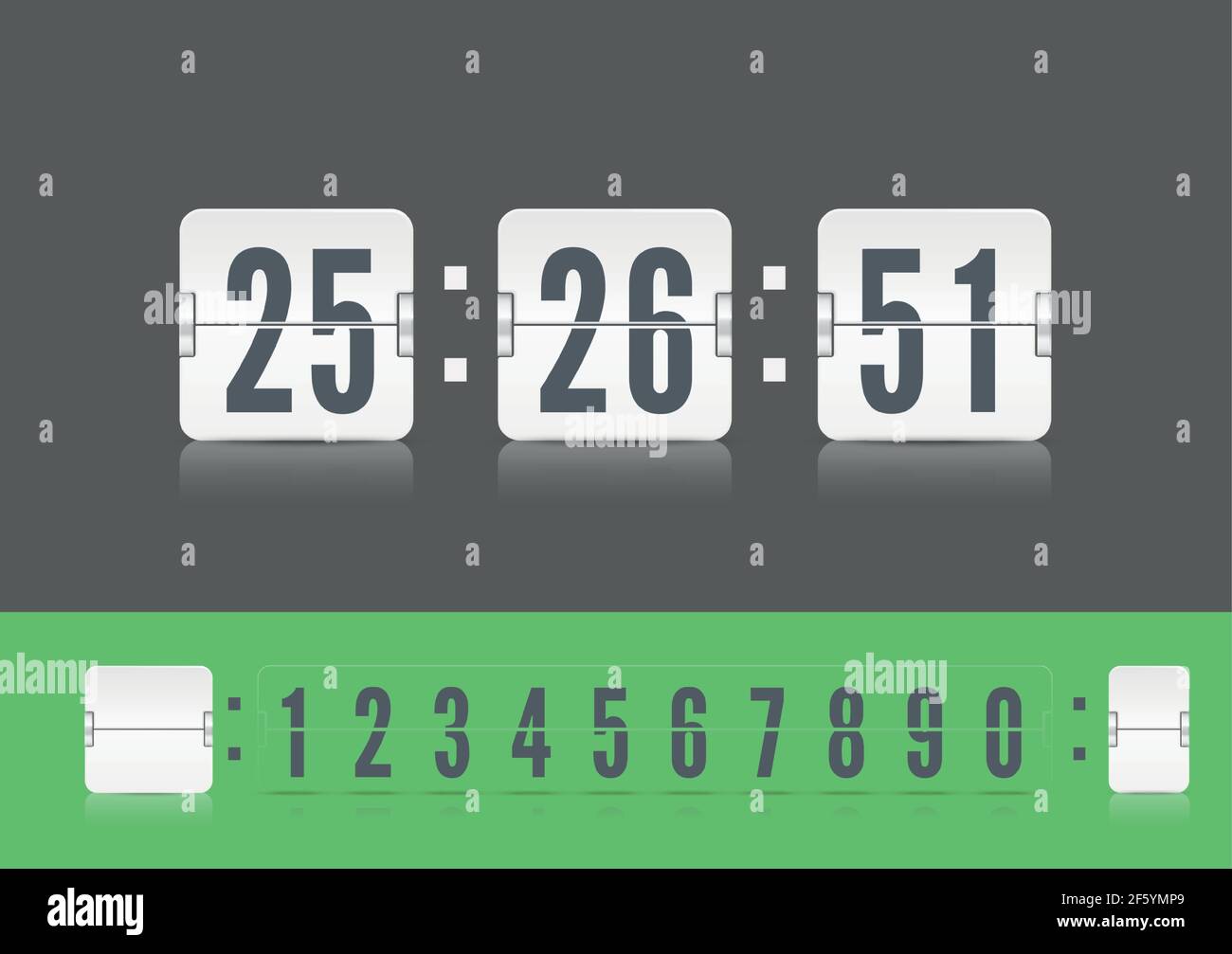 Vector Modern Ui Design Old Countdown Timer With Numbers Coming Soon Web Page Design Template
