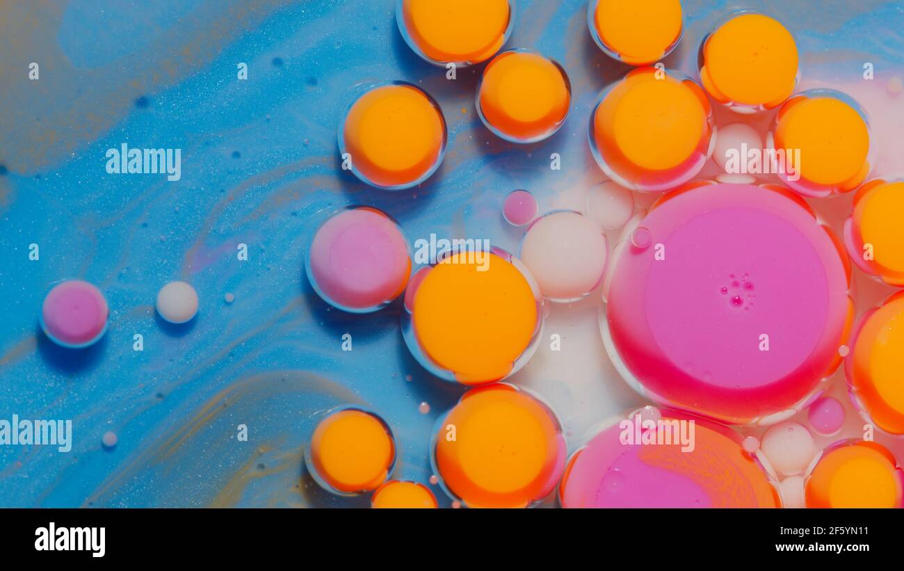 Colorful Moving Bubbles Background