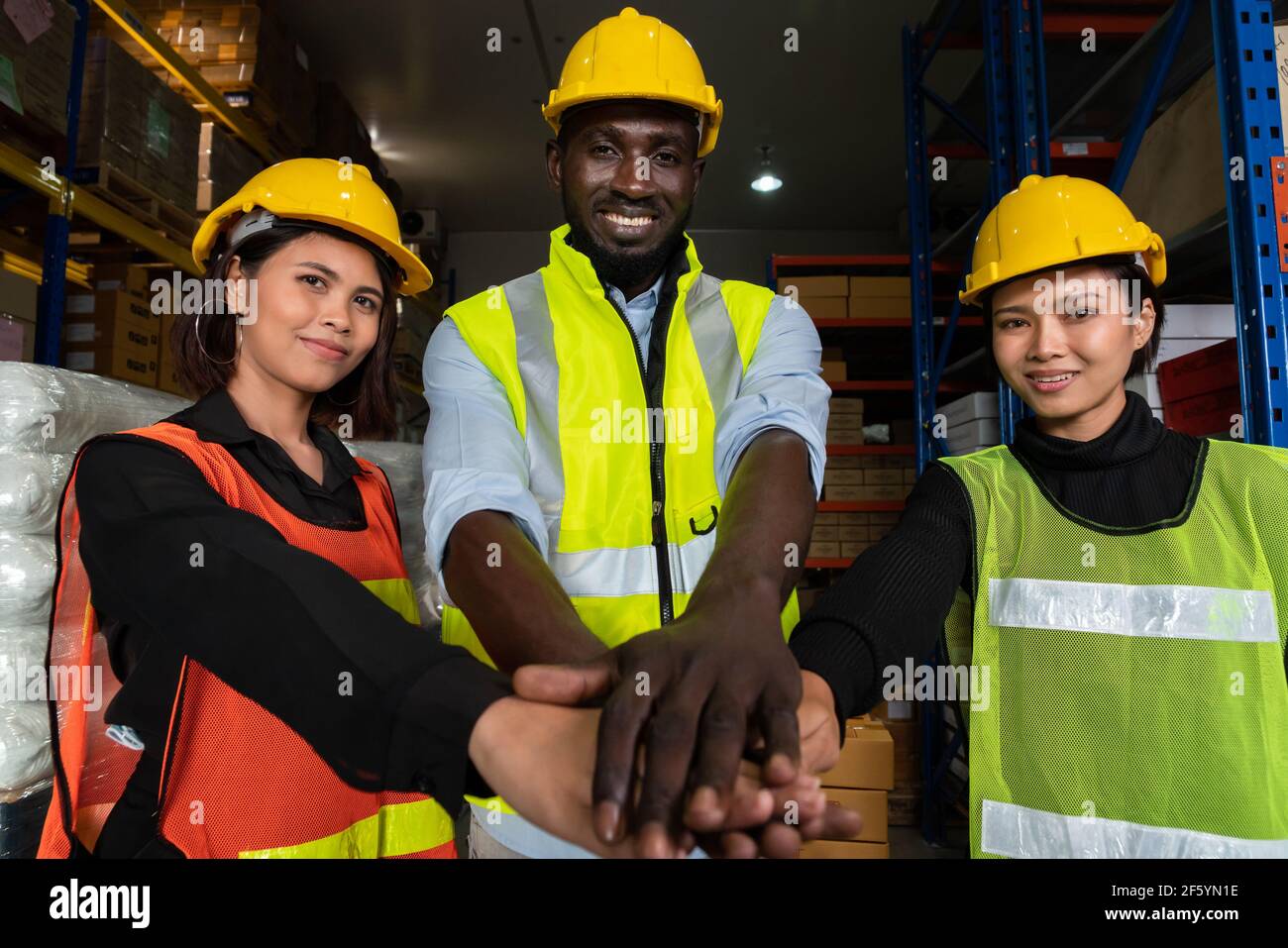 Happy Warehouse Workers