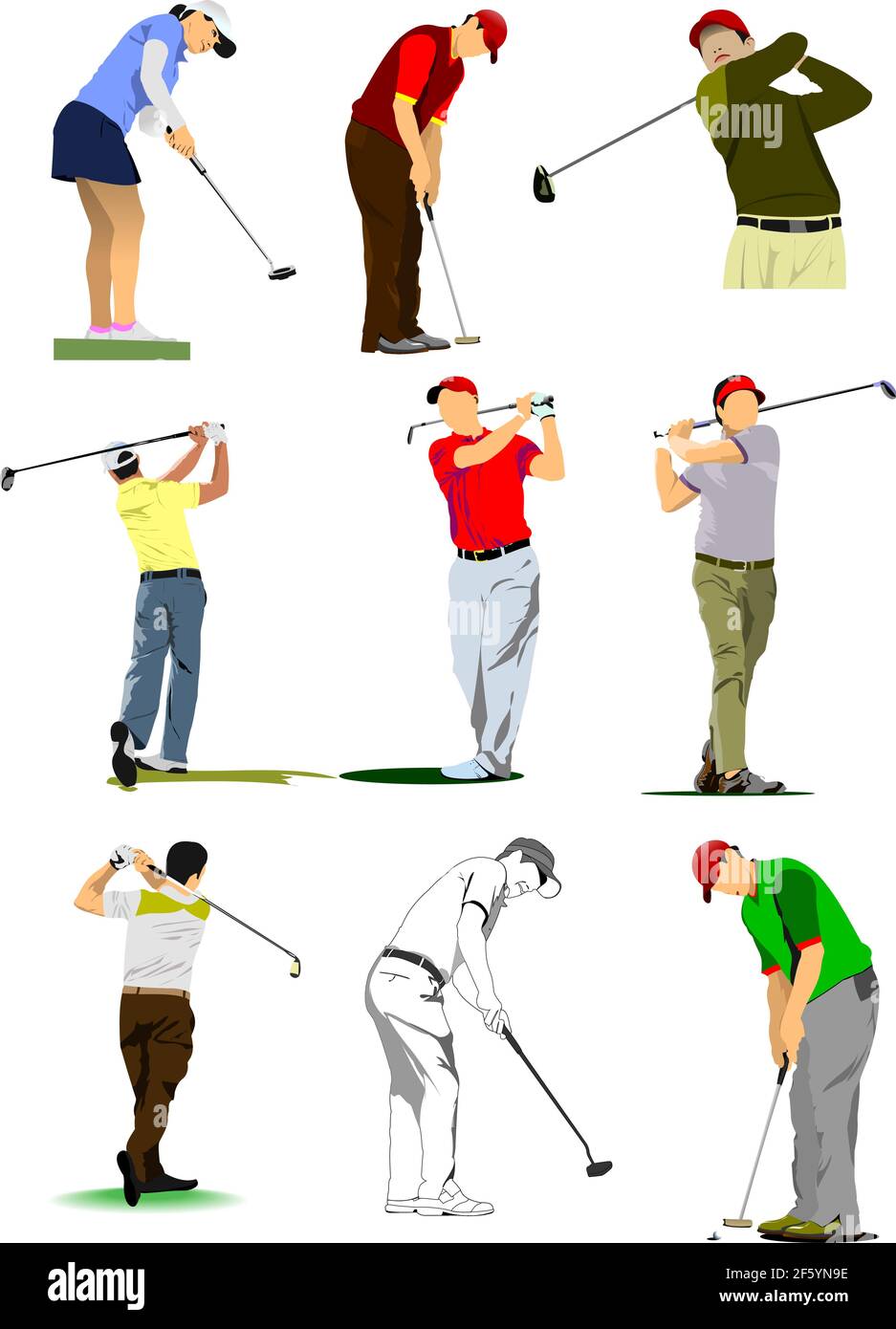 Big sky golf Stock Vector Images - Alamy