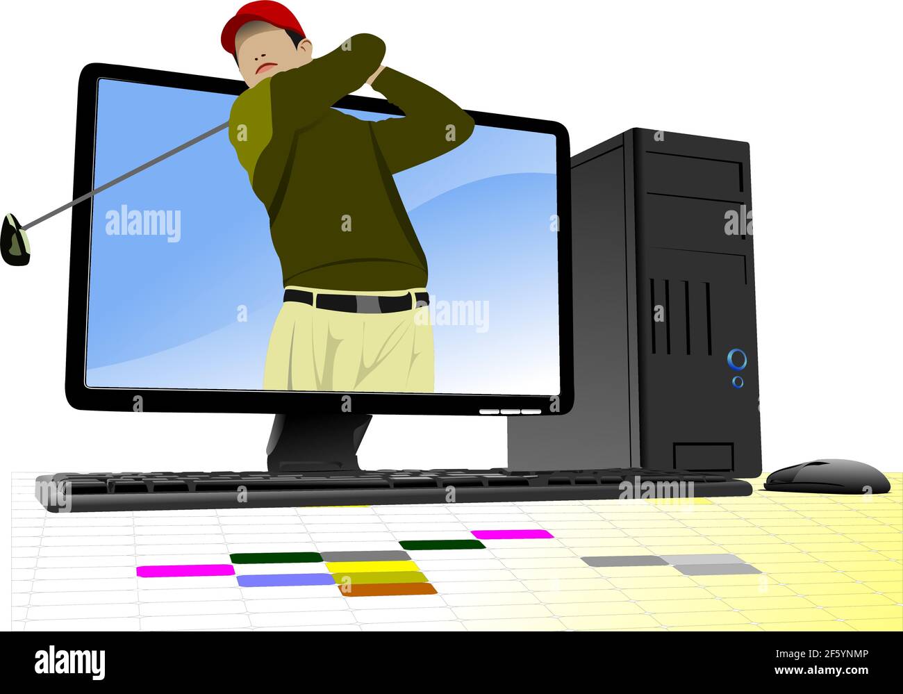 Black case 3d image Stock Vector Images - Alamy