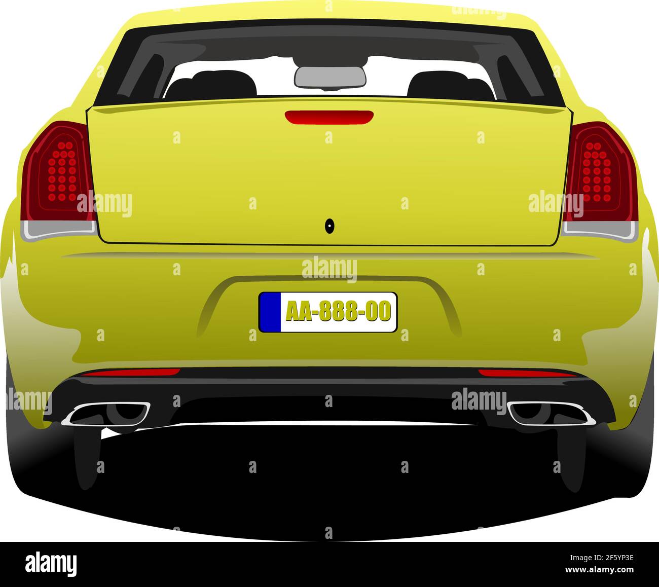 Rear view chevy Stock Vector Images - Alamy
