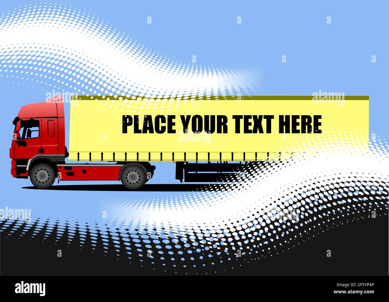 Vector 3d illustration of truck. Lorry Stock Vector Image & Art - Alamy