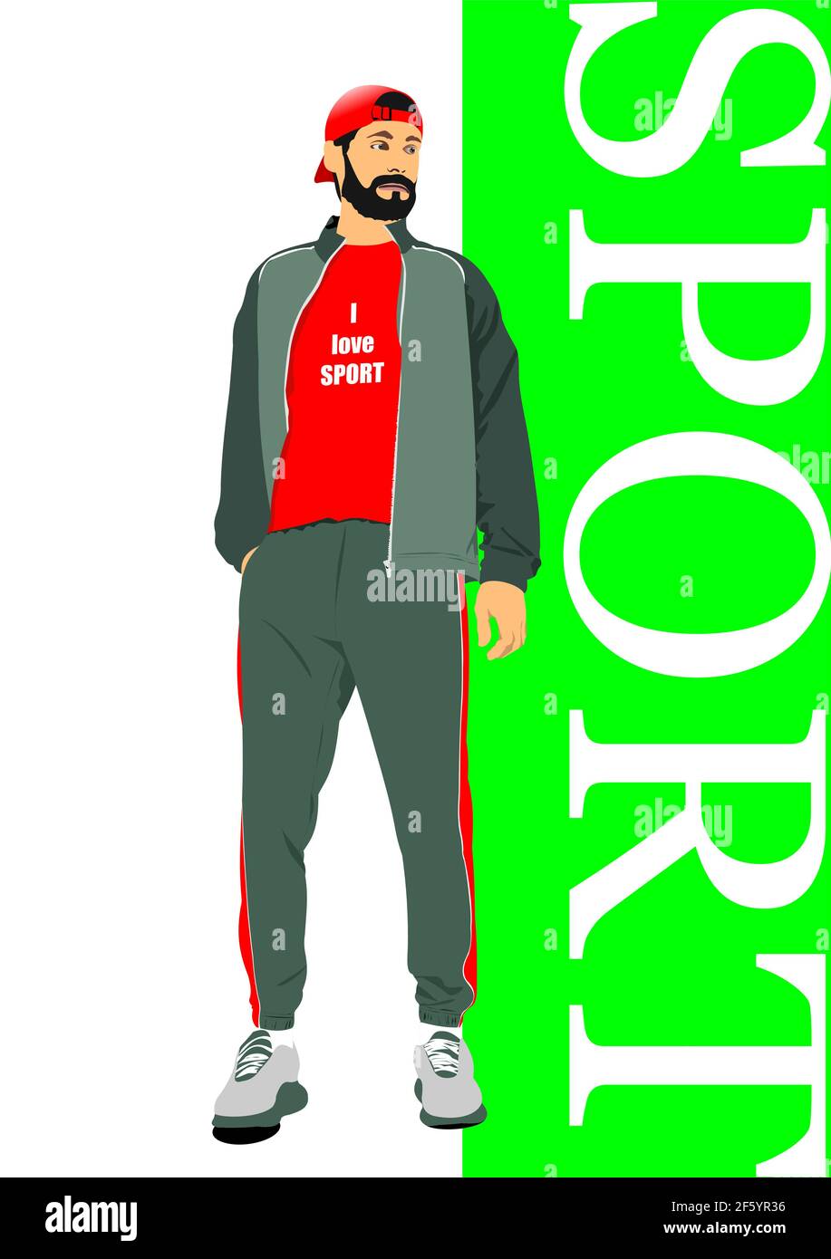 Successful sportsman Stock Vector Images - Alamy