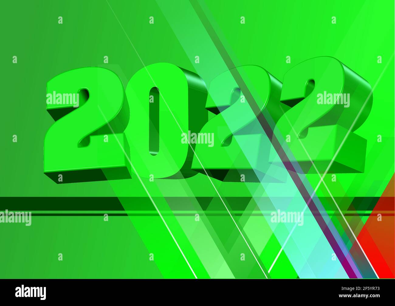 2022 year. Vector 3d illustration Stock Vector Image & Art - Alamy