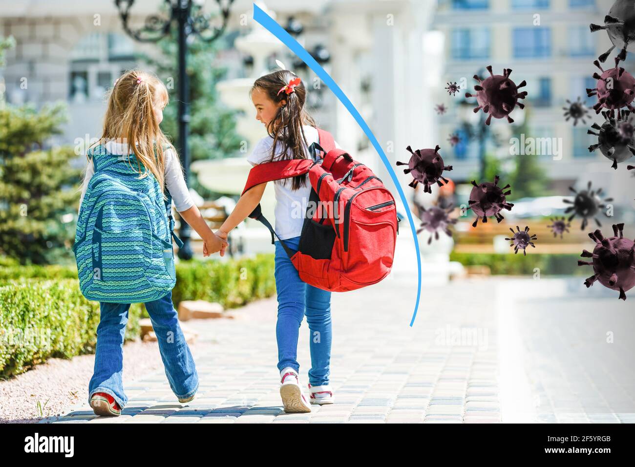 Prevention from Coronavirus concept: children virus protection ...