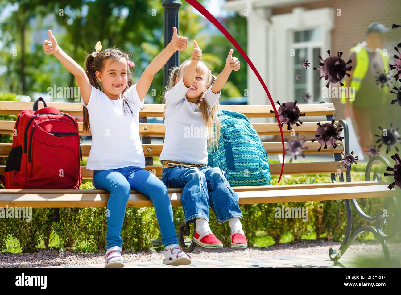 Prevention from Coronavirus concept: children virus protection ...