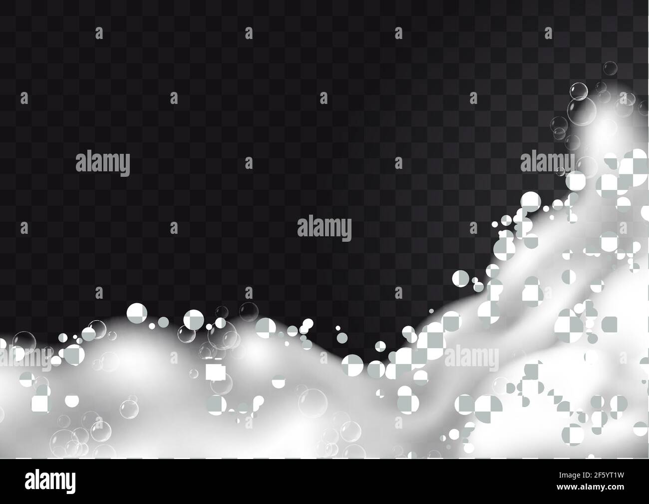 Realistic background with Soap foam. Bath laundry white bubbles ...