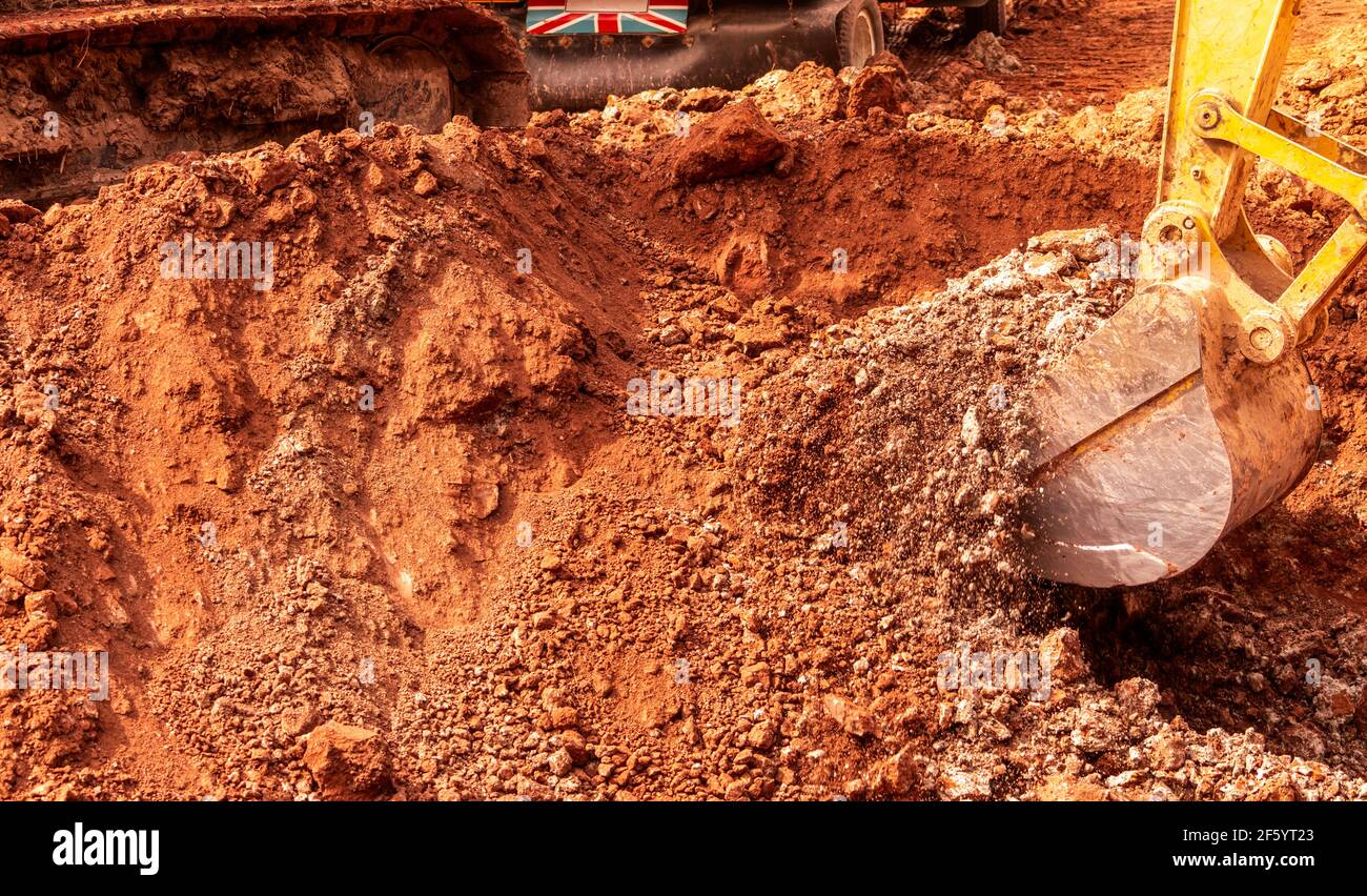 Backhoe digging hi-res stock photography and images - Alamy