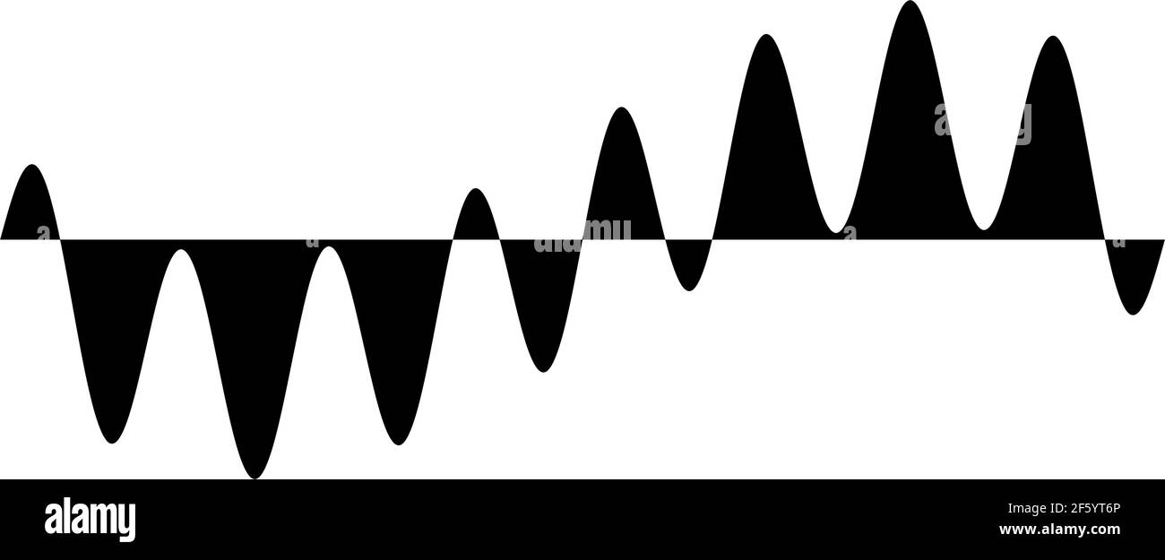 Distortion wavy, waving lines abstract design element — Stock vector ...