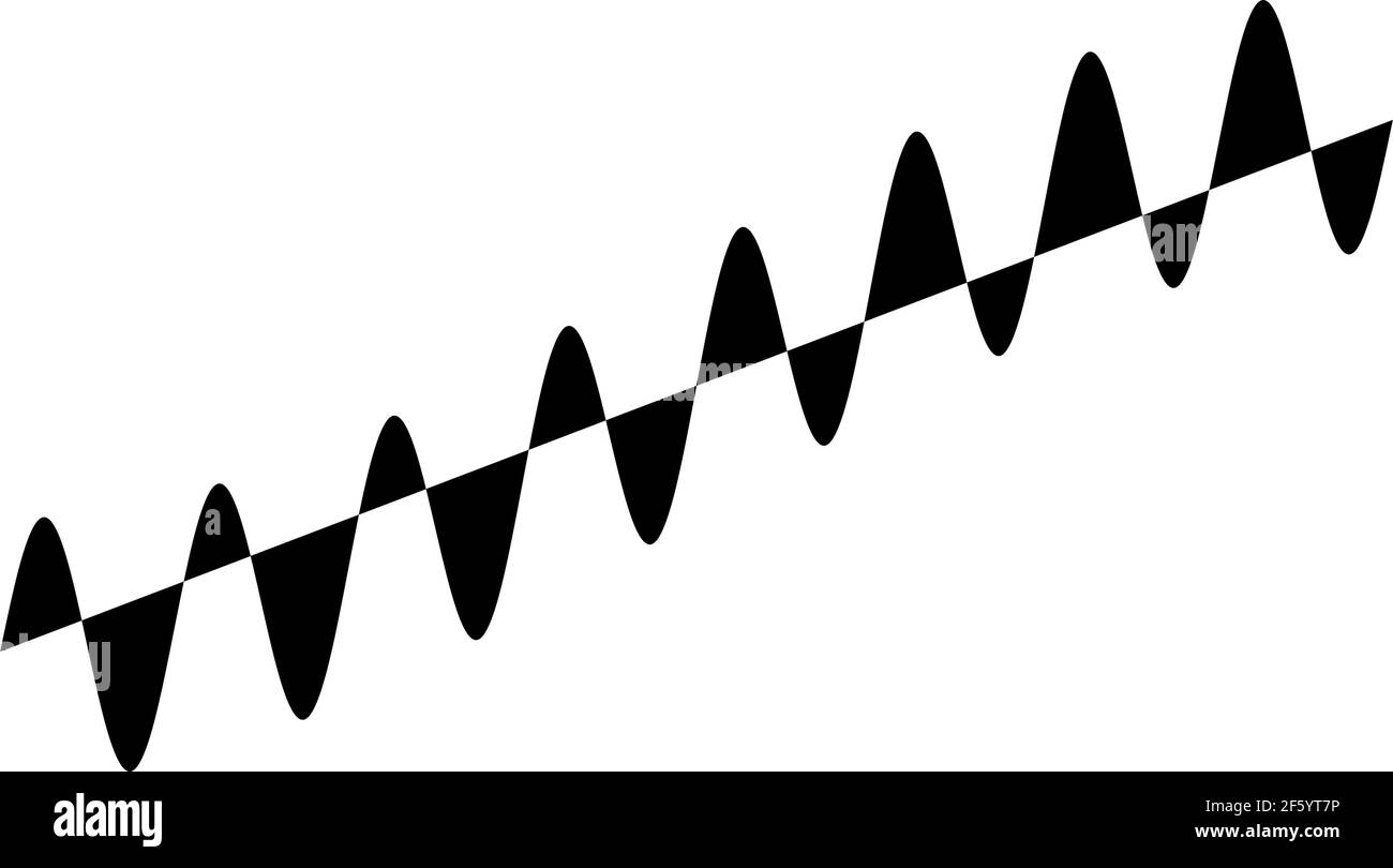 Distortion wavy, waving lines abstract design element — Stock vector ...