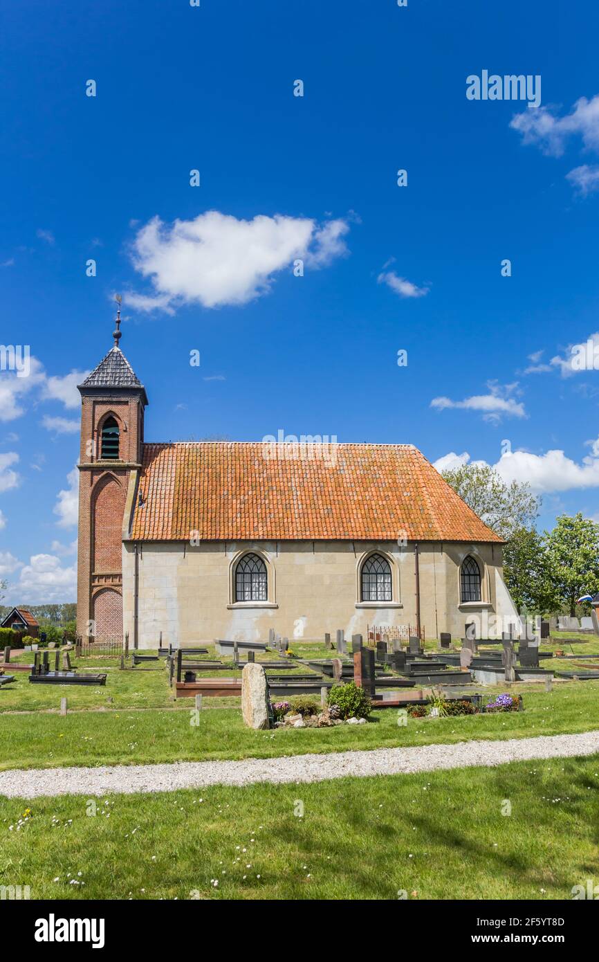 Historic church in the small village of Dorkwerd, Netherlands Stock ...