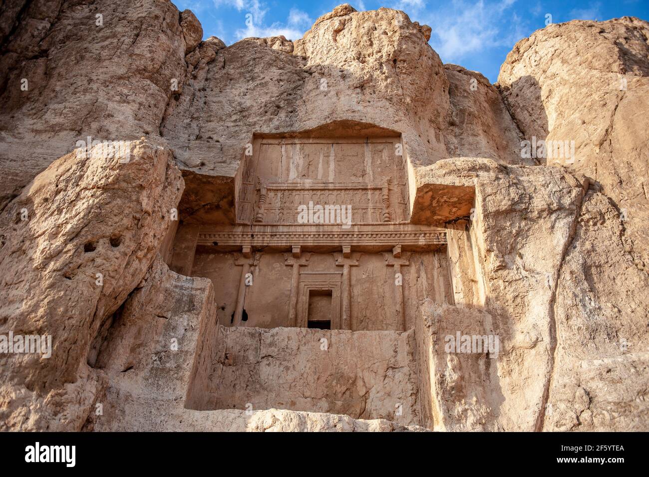 Tomb of the Persian King of Kings Artaxerxes I in the Naqsh-e Rostam ...