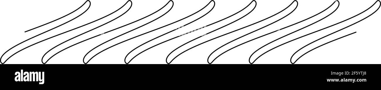 Distortion wavy, waving lines abstract design element — Stock vector ...