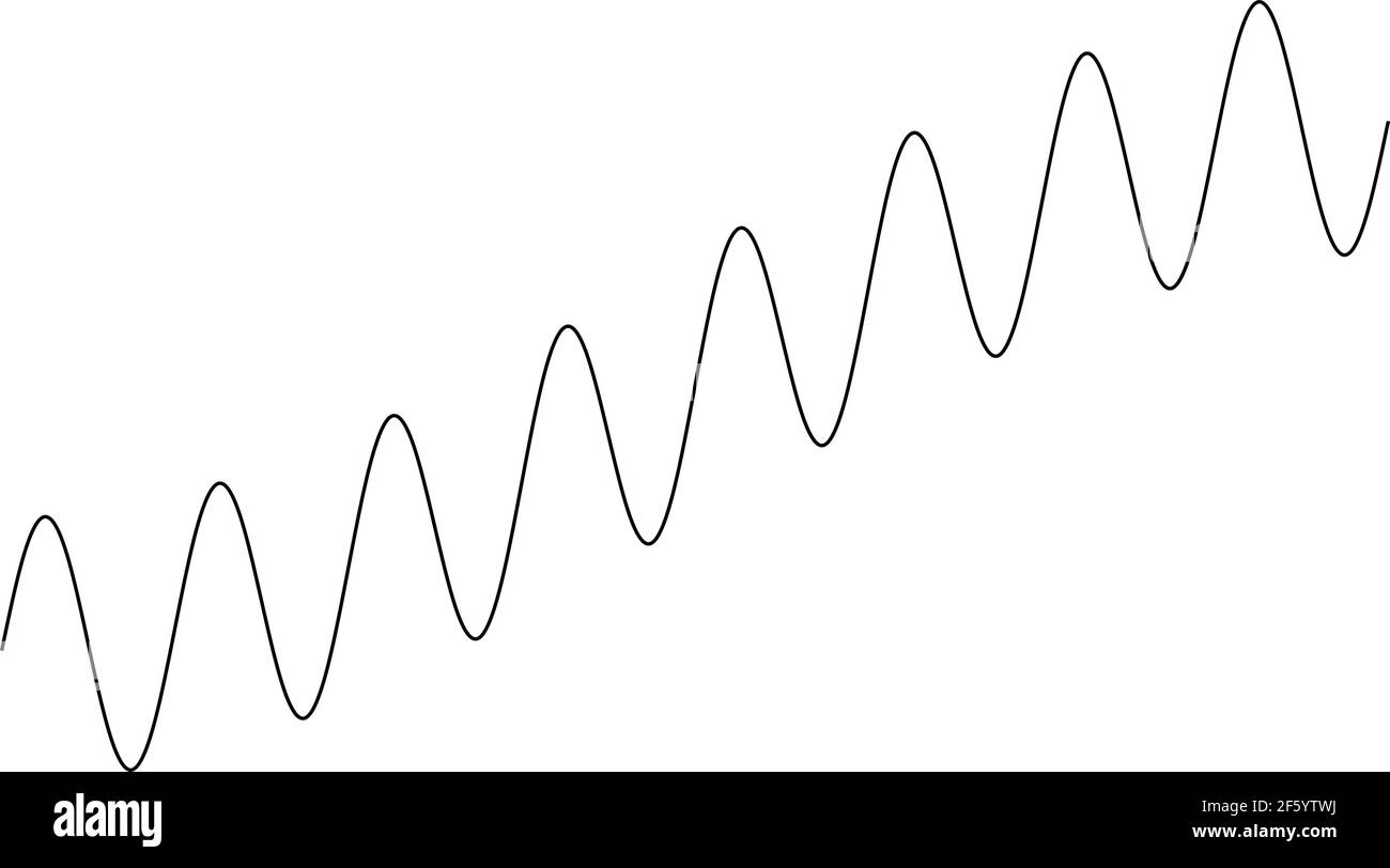 Distortion wavy, waving lines abstract design element — Stock vector ...