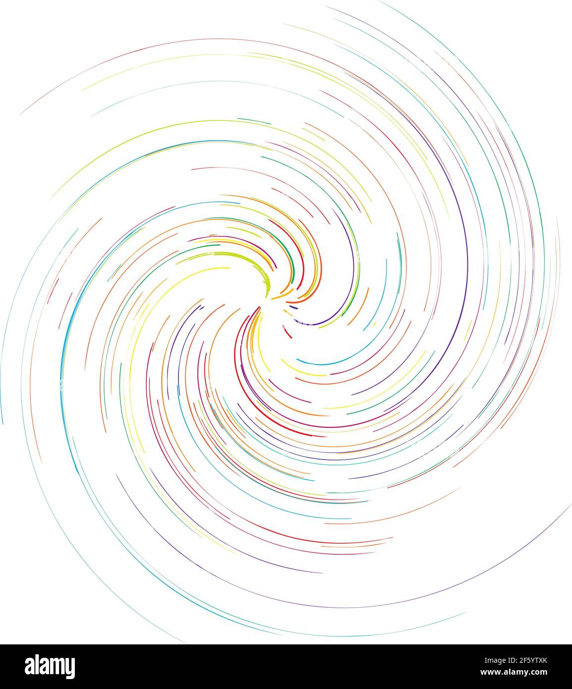 Spiral, swirl, twirl design element. Rotating radiAL lines — Stock ...