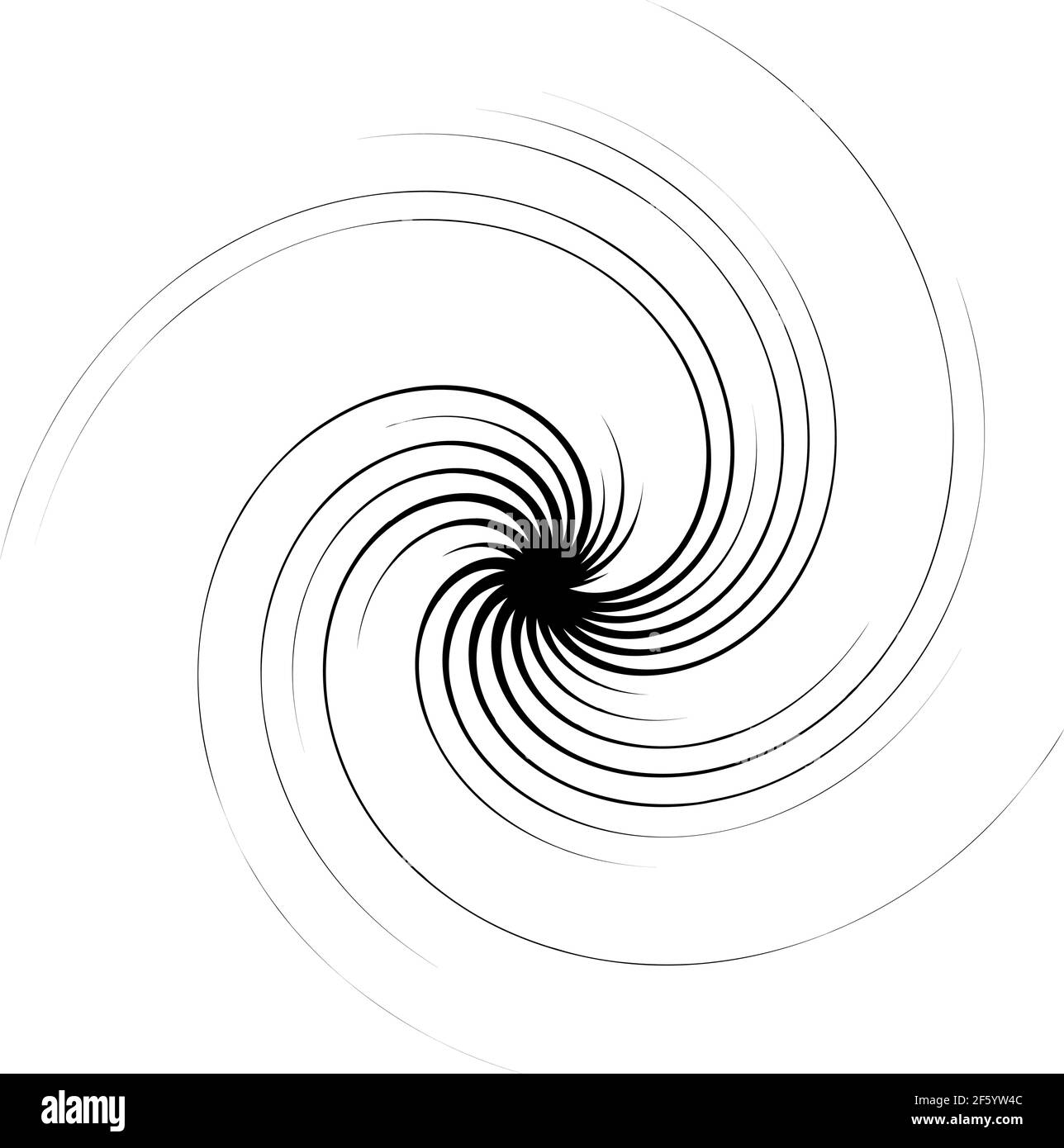 Spiral, swirl, twirl design element. Rotating radiAL lines — Stock ...