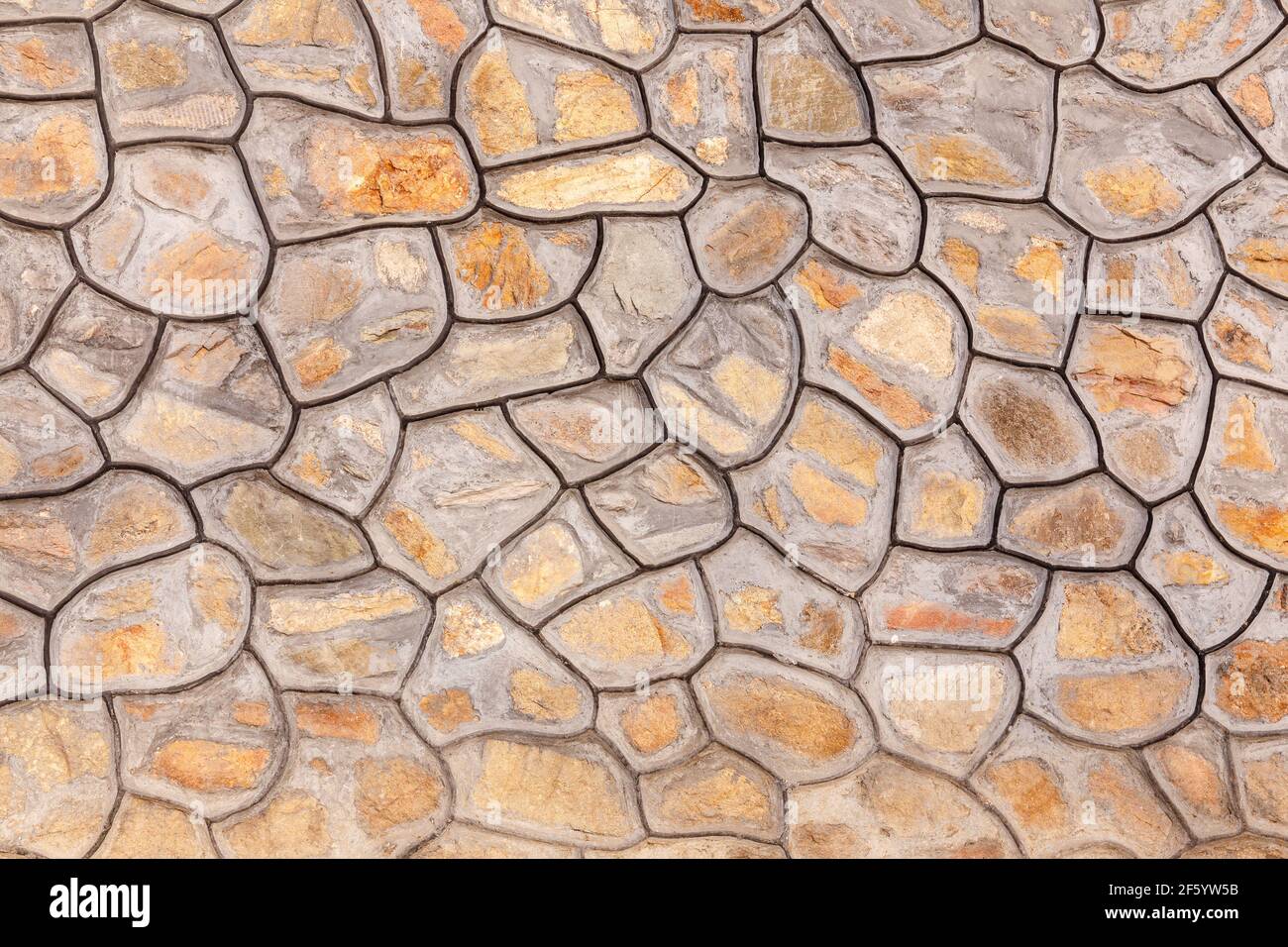 Faux cobblestone wall at a historic building in Beijing, China Stock ...