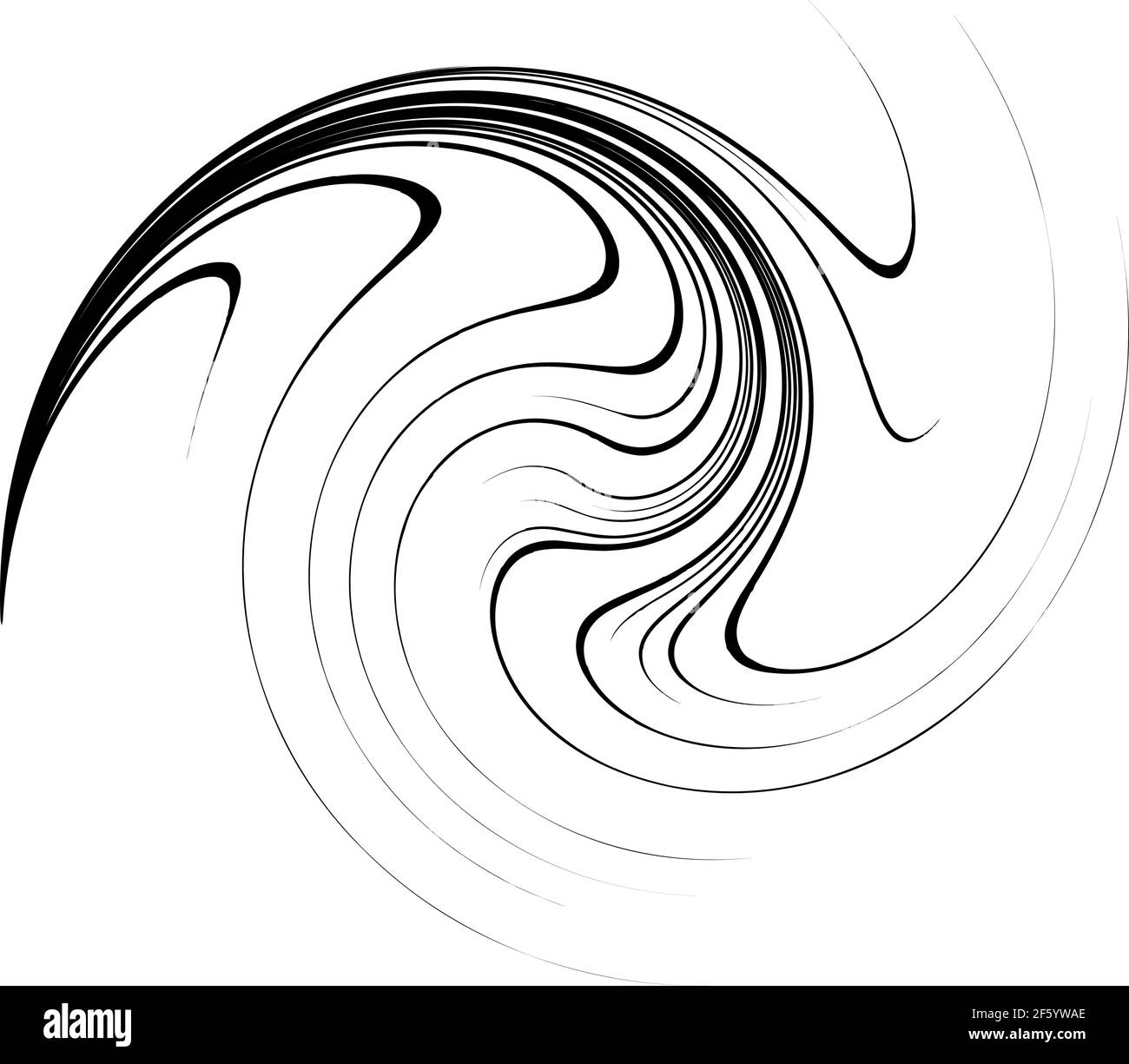Spiral, swirl, twirl design element. Rotating radiAL lines — Stock ...