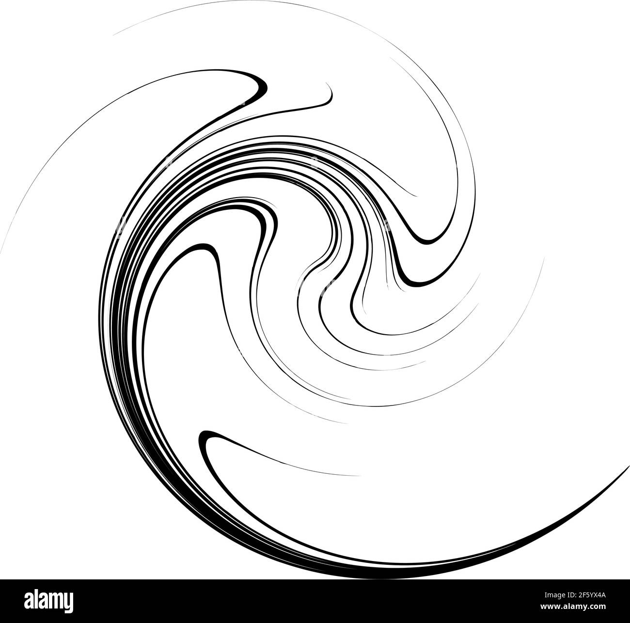 Spiral, swirl, twirl design element. Rotating radiAL lines — Stock ...