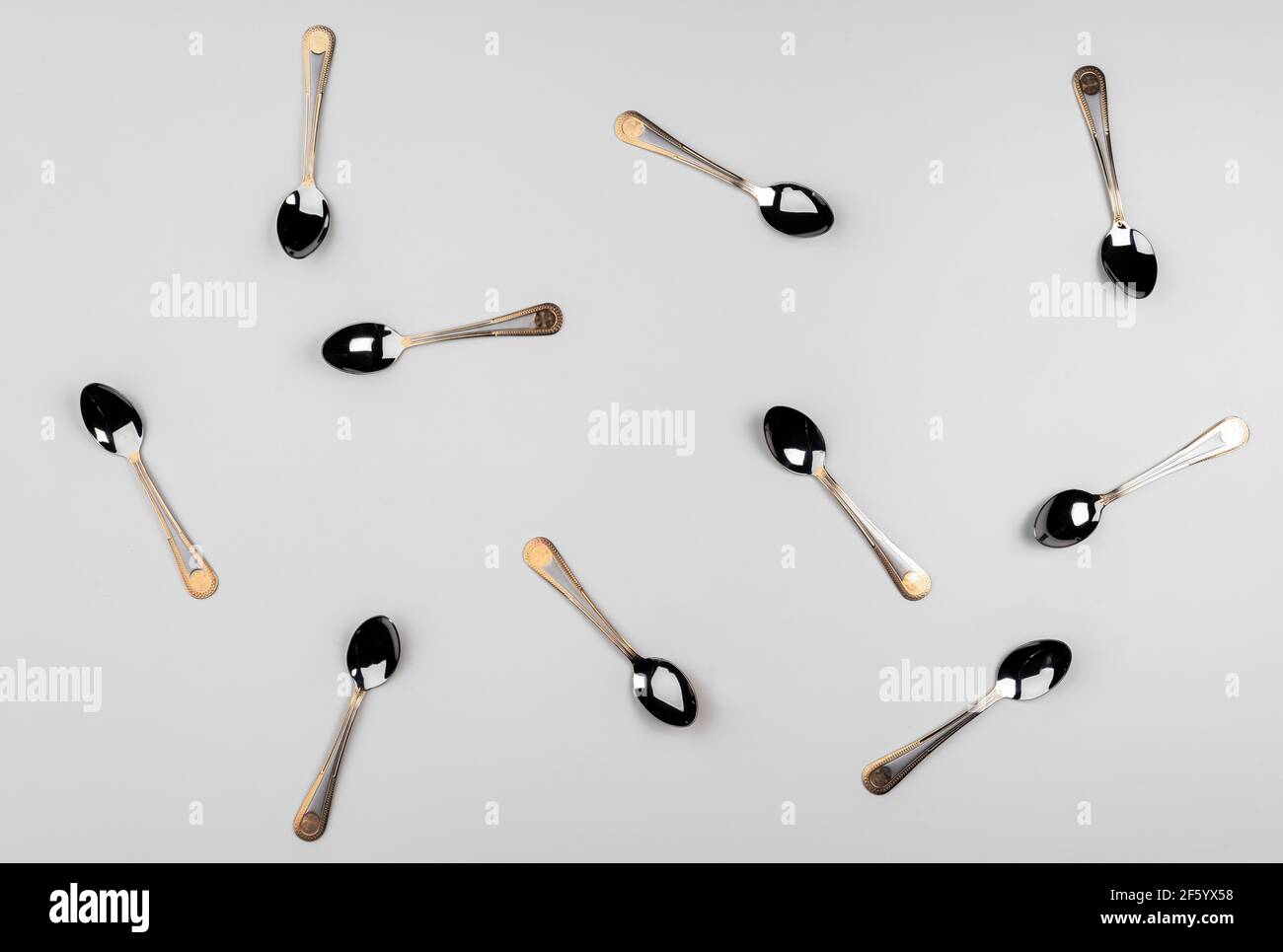 Background of cutlery, set of cutlery on white background Stock Photo ...