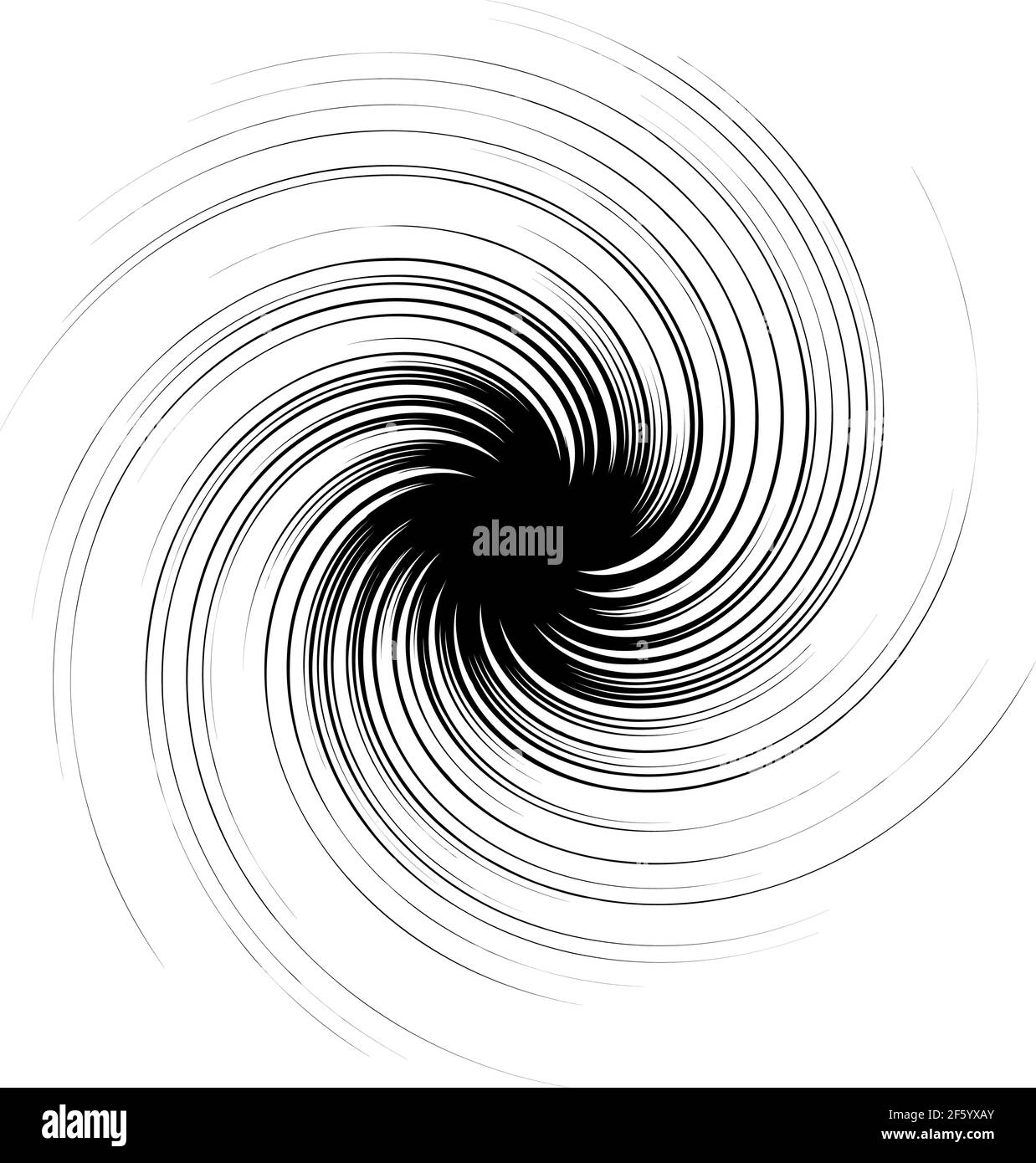 Spiral, swirl, twirl design element. Rotating radiAL lines — Stock ...