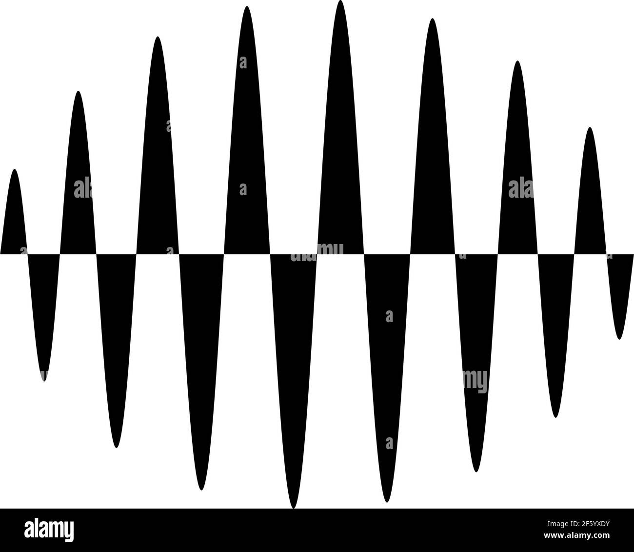 Distortion wavy, waving lines abstract design element — Stock vector ...