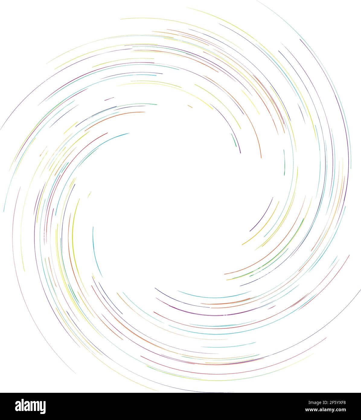Spiral, swirl, twirl design element. Rotating radiAL lines — Stock ...