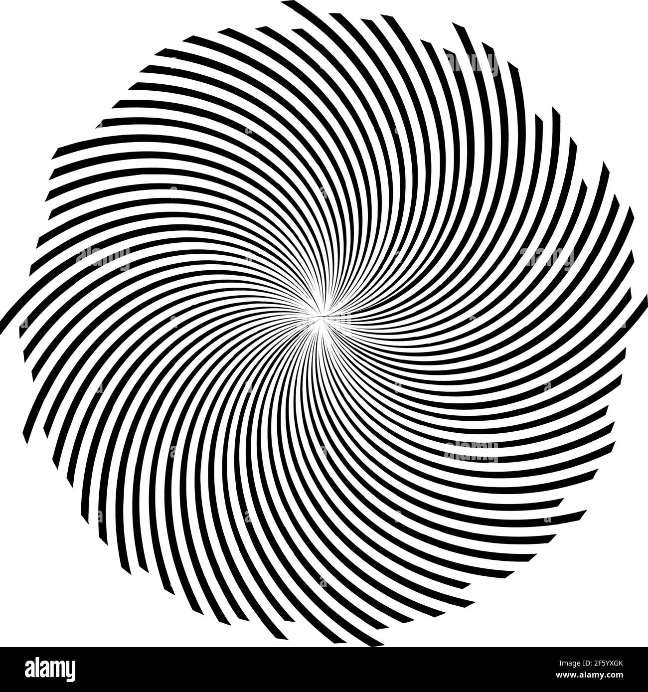 Spiral, swirl, twirl design element. Rotating radiAL lines — Stock ...