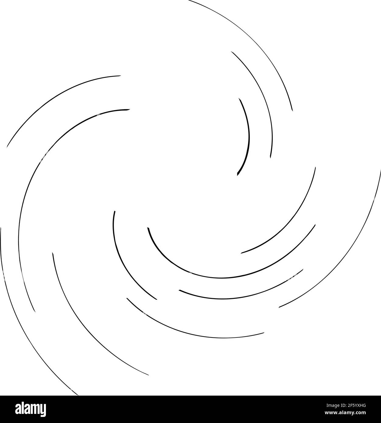 Spiral, swirl, twirl design element. Rotating radiAL lines — Stock ...