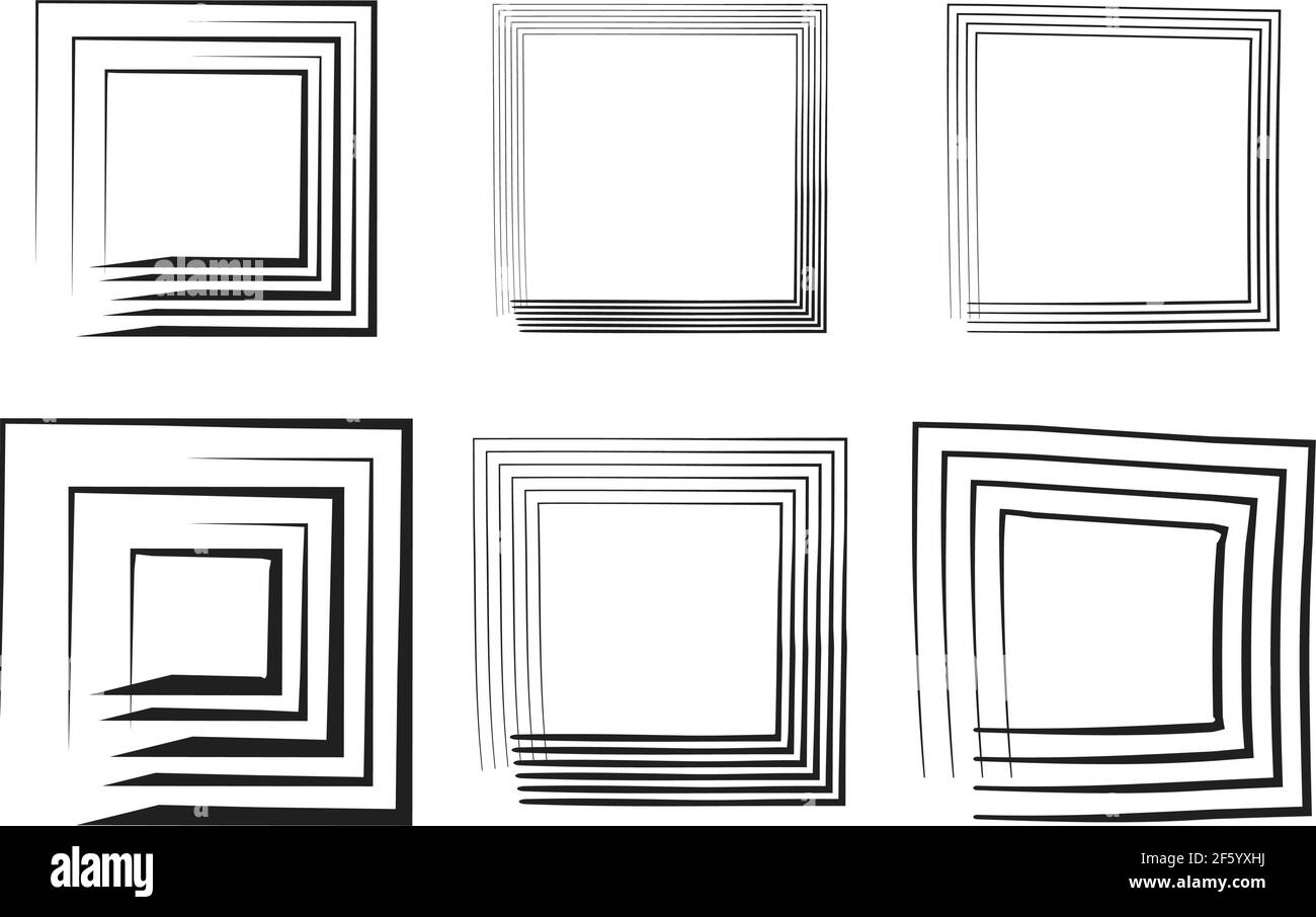 Abstract squares graphics. Vector squares element set Stock Vector ...