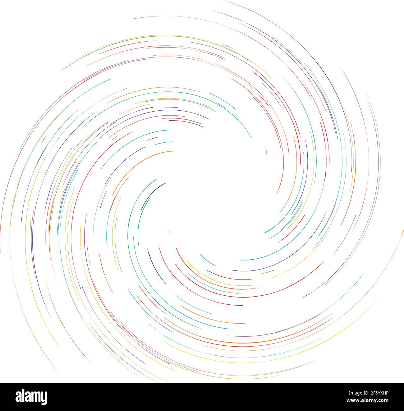 Spiral, swirl, twirl design element. Rotating radiAL lines — Stock ...