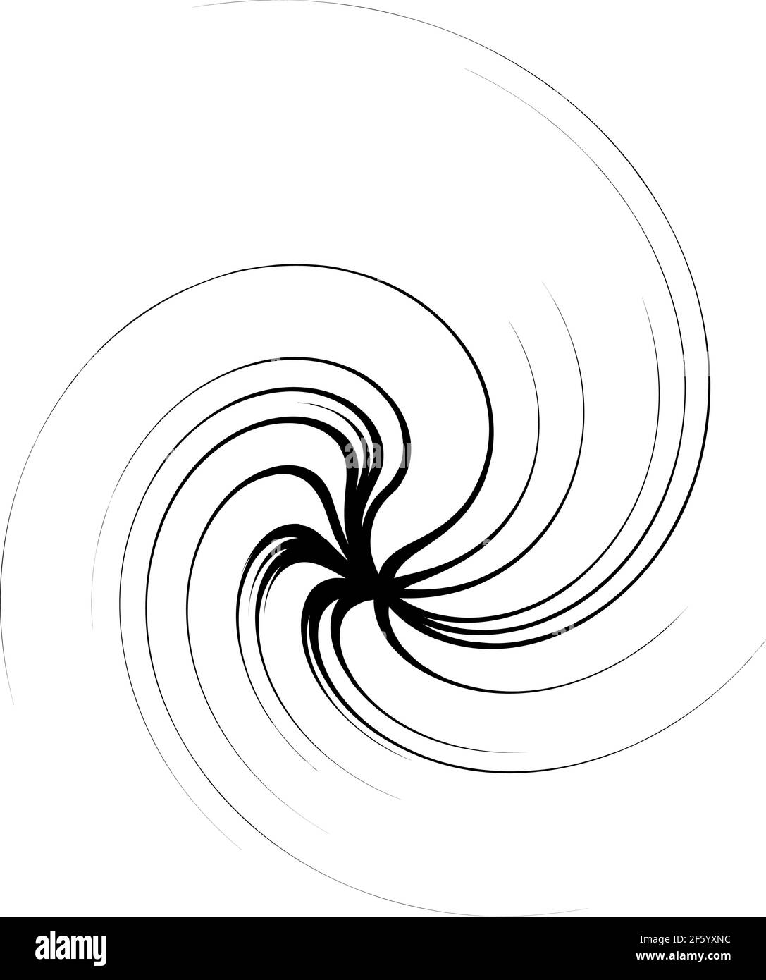 Spiral, swirl, twirl design element. Rotating radiAL lines — Stock ...