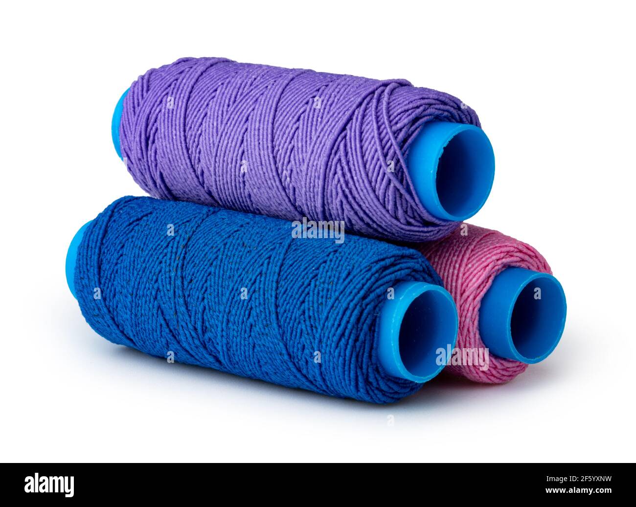 Color thread spool isolated on white background Stock Photo - Alamy