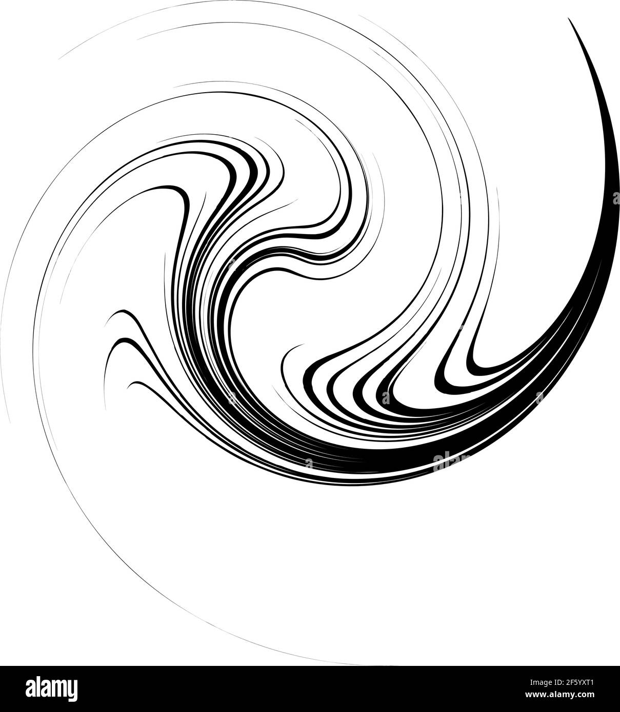 Black Swirl Line Clip Art