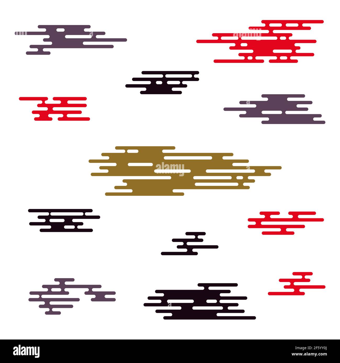 Japanese clouds. Chinese clouds. Oriental, asian traditional pattern ...