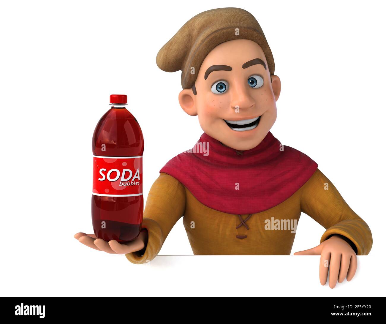 3D Illustration of a medieval historical character Stock Photo - Alamy