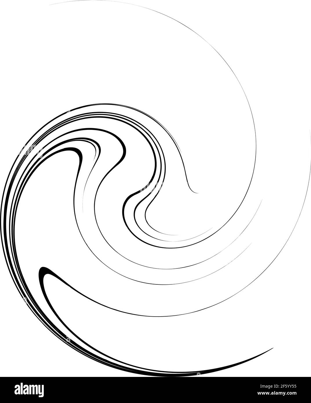 Spiral, swirl, twirl design element. Rotating radiAL lines — Stock ...