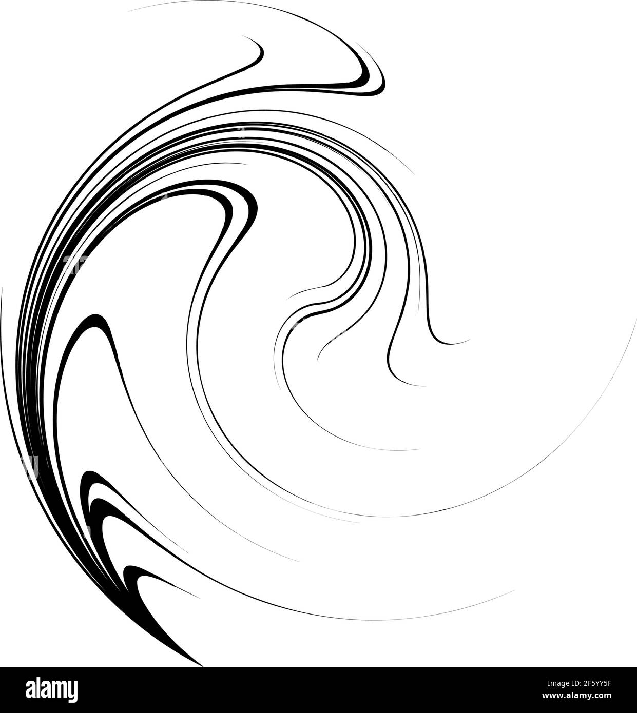 Spiral, swirl, twirl design element. Rotating radiAL lines — Stock ...