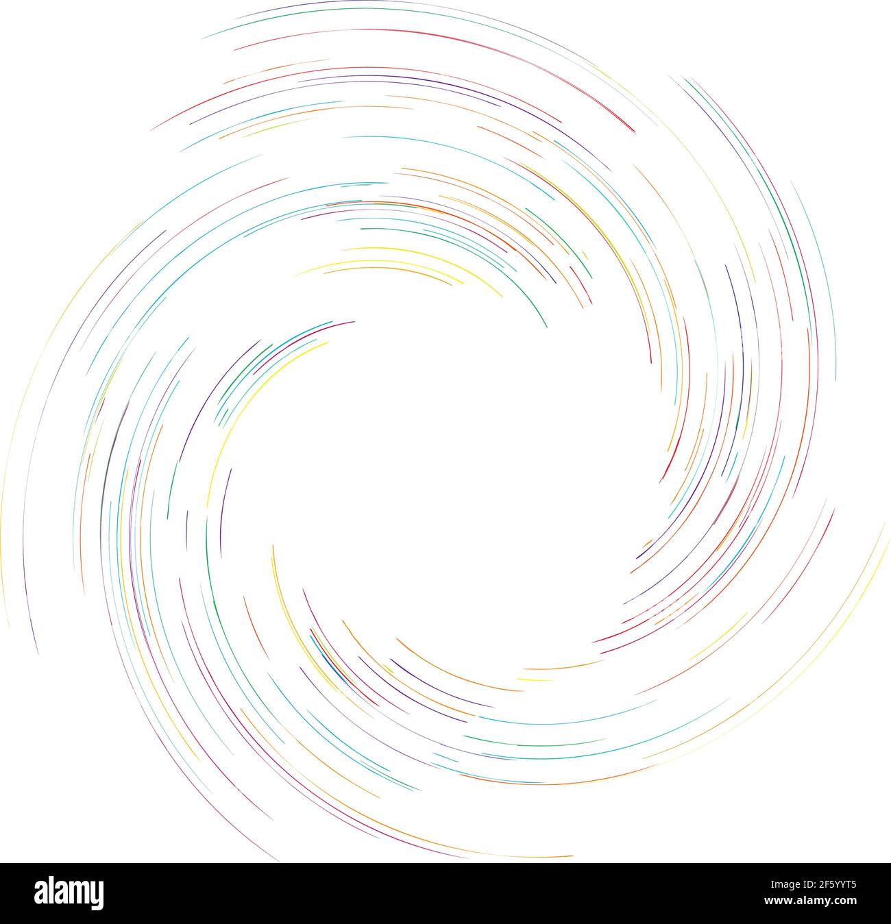 Spiral, swirl, twirl design element. Rotating radiAL lines — Stock ...
