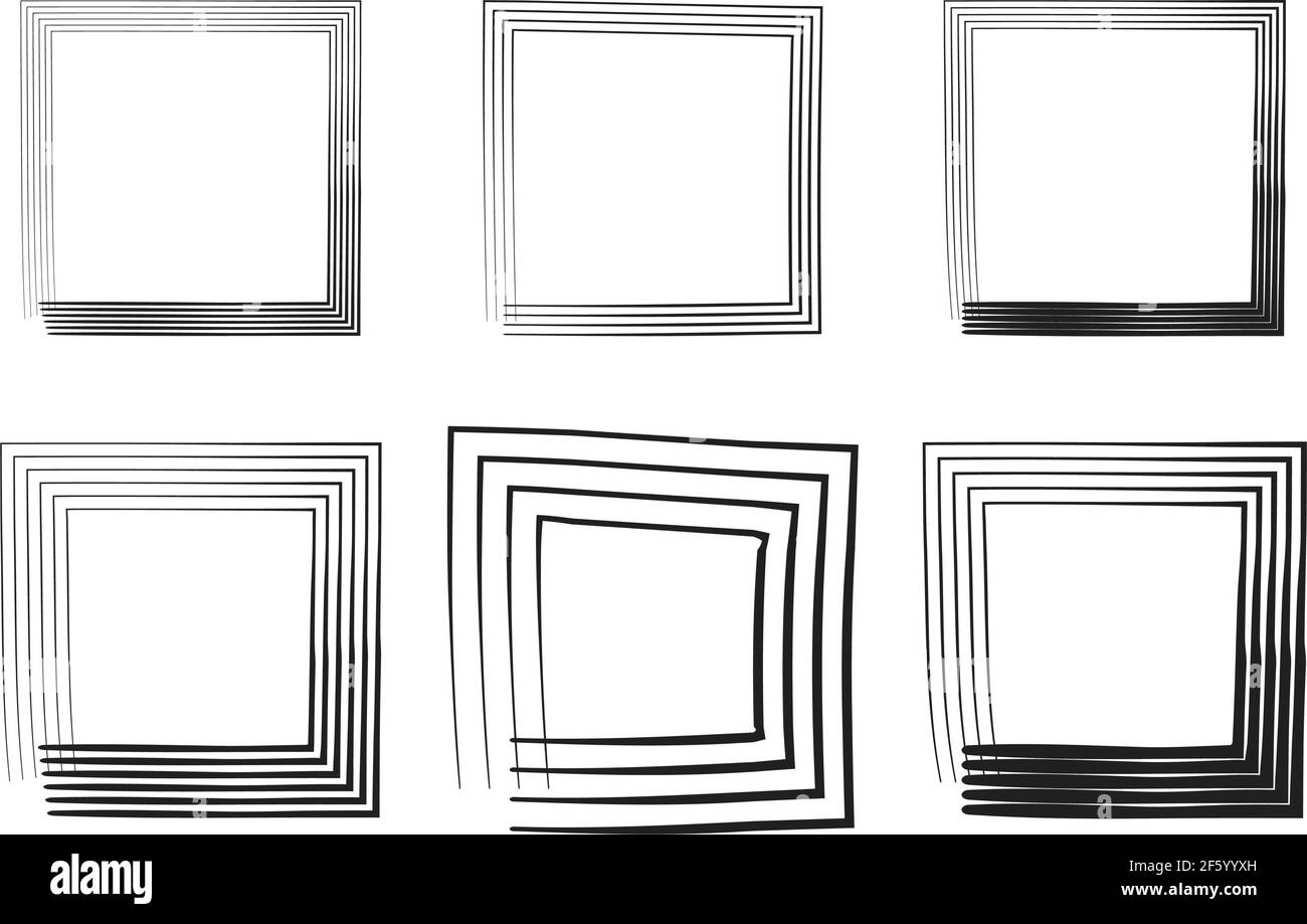Abstract squares graphics. Vector squares element set Stock Vector ...