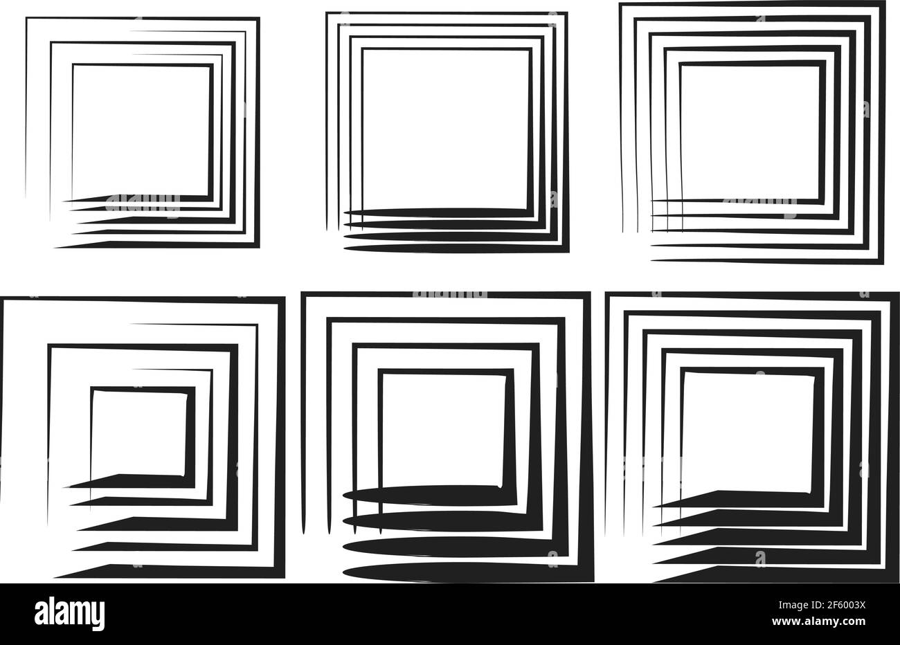 Abstract squares graphics. Vector squares element set Stock Vector ...