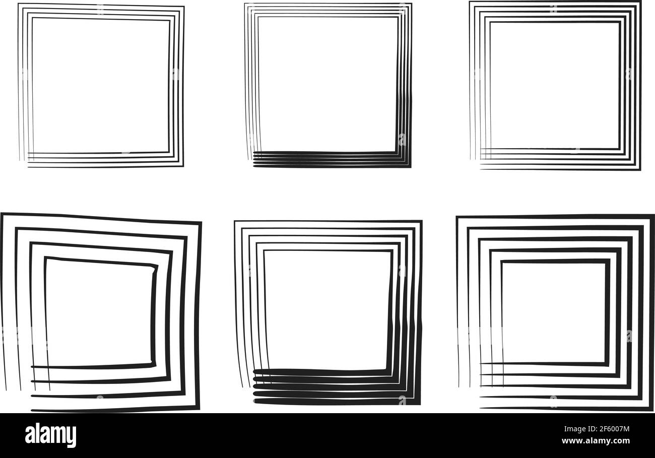 Abstract squares graphics. Vector squares element set Stock Vector ...