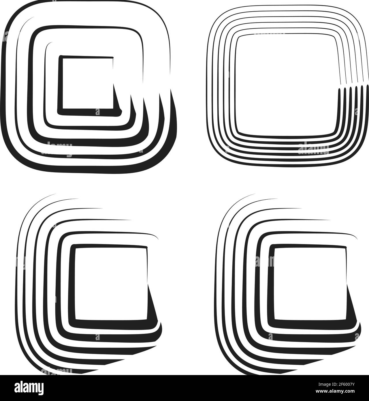 Abstract squares graphics. Vector squares element set Stock Vector ...