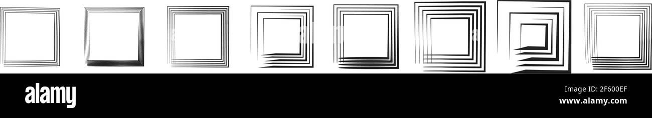 Abstract squares graphics. Vector squares element set Stock Vector ...