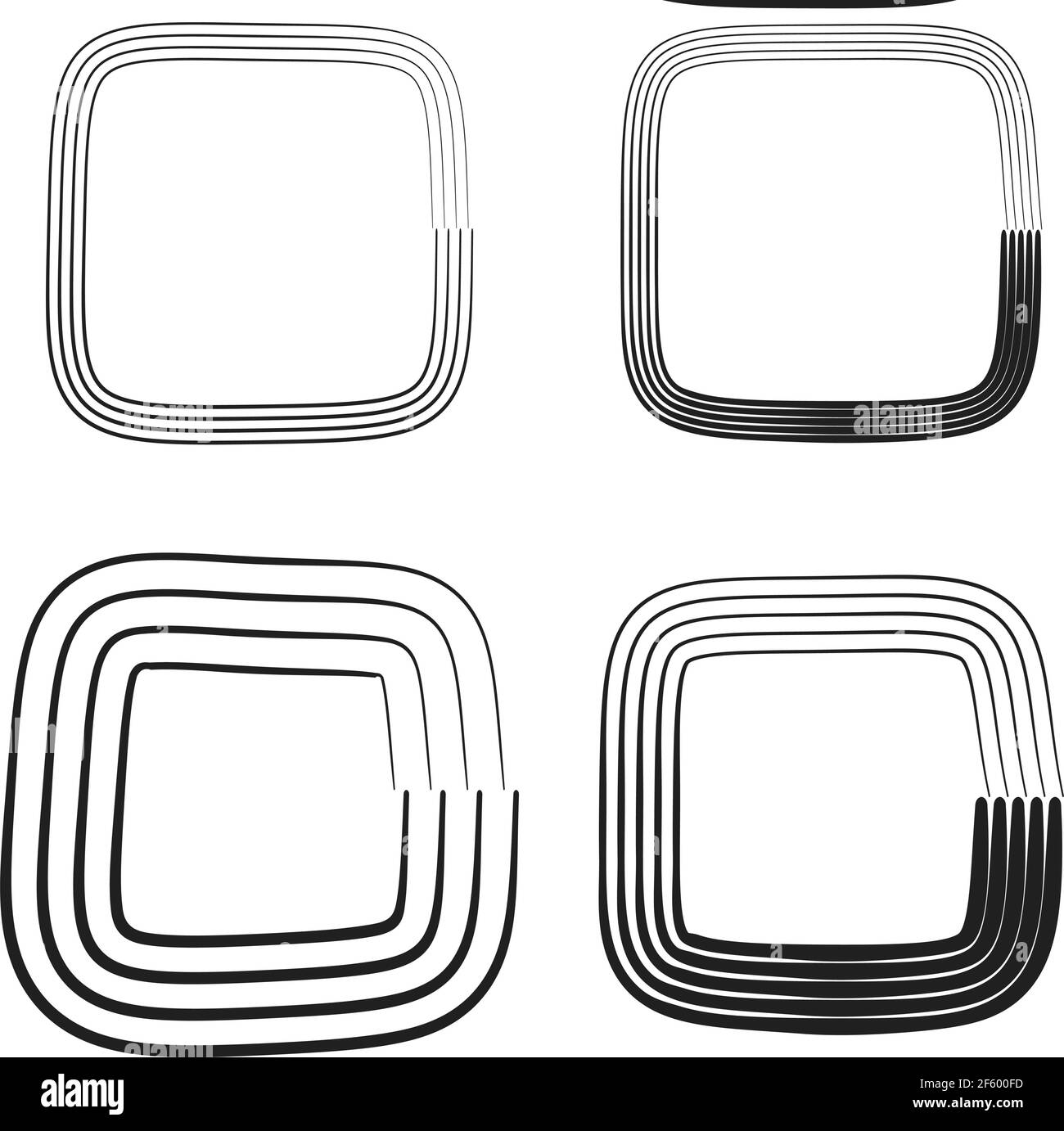 Abstract squares graphics. Vector squares element set Stock Vector ...